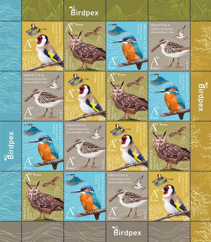 Hrvatska pošta - Webshop - BIRDPEX – zaštićene vrste ptica, sova ušara