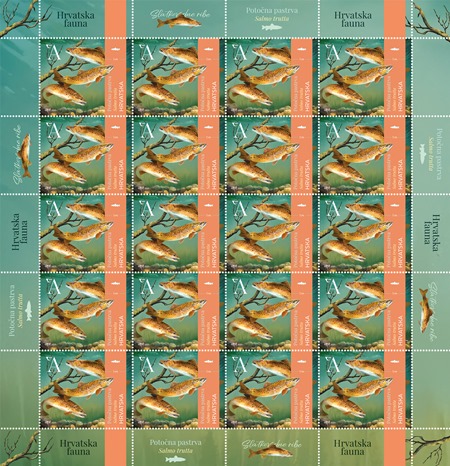 Hrvatska pošta - Webshop - HRVATSKA FAUNA – SLATKOVODNE RIBE, Potočna ...