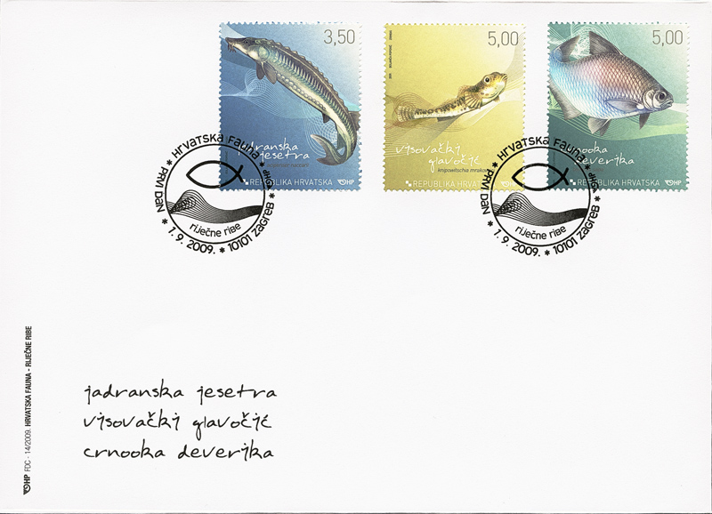 Hrvatska pošta - Webshop - HRVATSKA FAUNA XI. 2009. - RIJEČNE RIBE