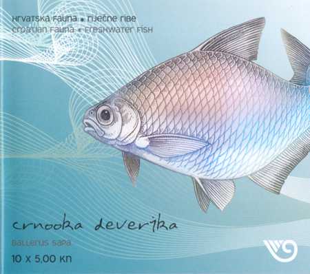 Hrvatska pošta - Webshop - HRVATSKA FAUNA - RIJEČNE RIBE - CRNOOKA DEVERIKA