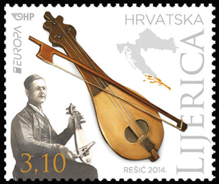 Hrvatska pošta - Webshop - EUROPA - FOLK INSTRUMENTS - LIJERICA